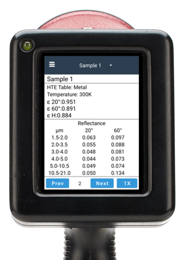 ET-100 Emissometer - Surface Optics Corporation